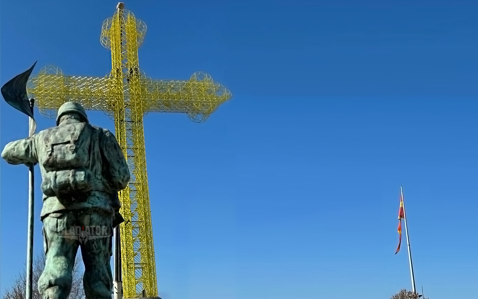 Во Драчево е подигнат Крст кој е втор по големина во регионот - Gladiator